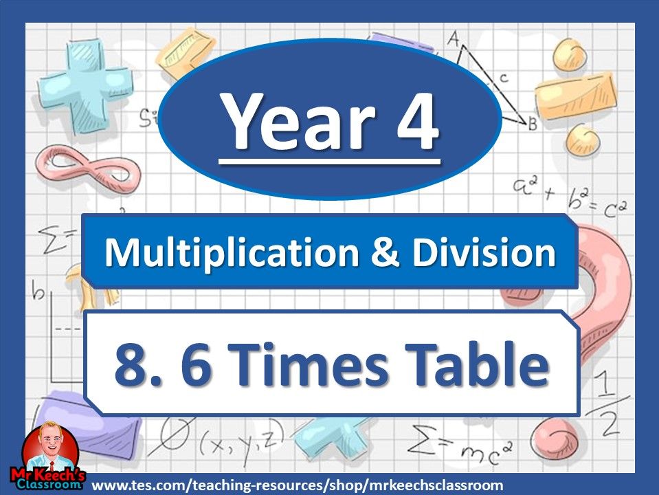 Year 4 Multiplication And Division 6 Times Table White Rose Maths 