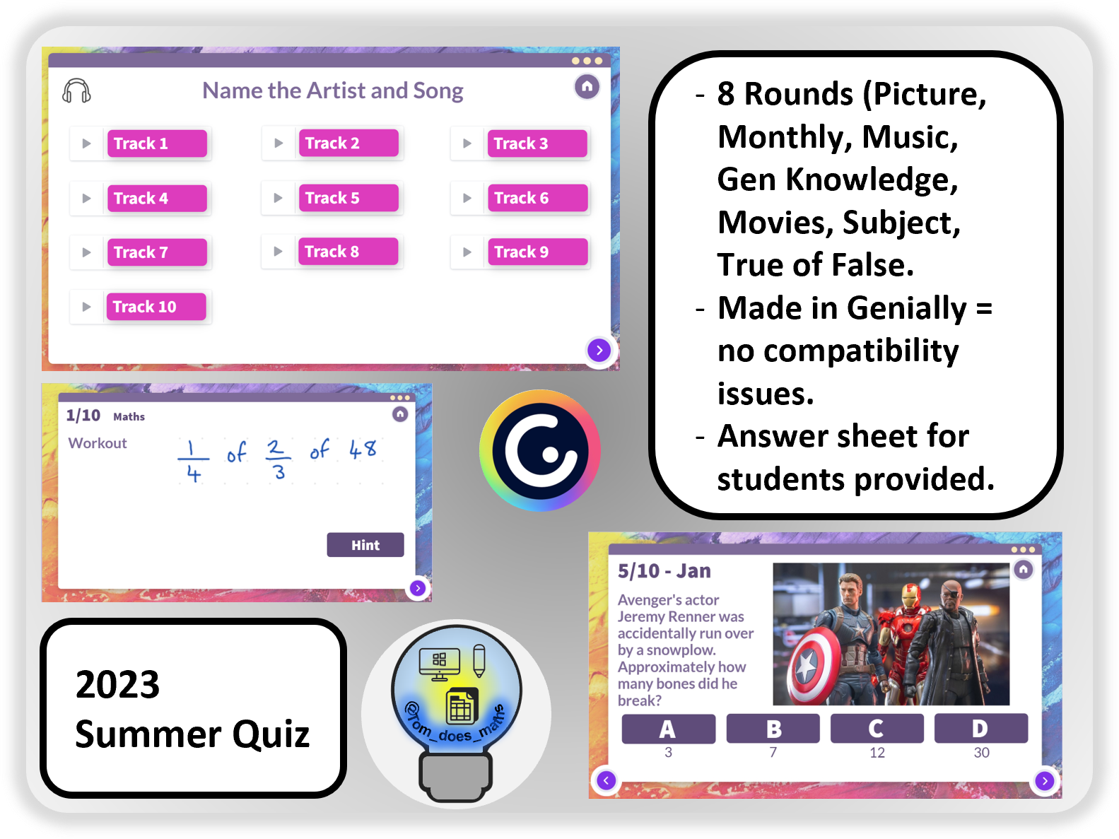 2023 Summer End of Term Quiz | Teaching Resources