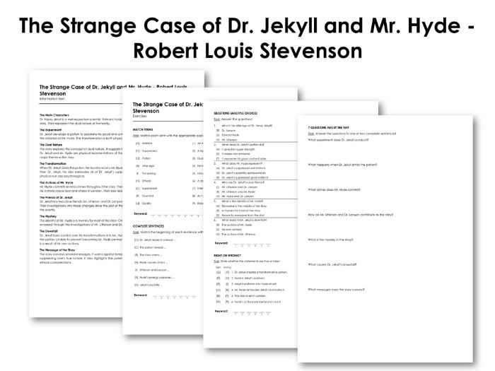 The Strange Case of Dr. Jekyll and Mr. Hyde - Robert Louis Stevenson ...
