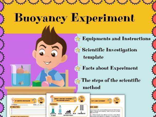 buoyancy experiment: STEM activities and Scientific Method | Teaching ...