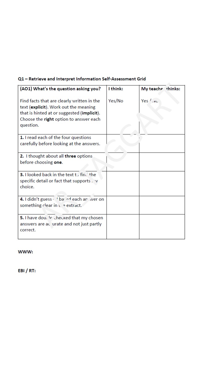 GILMAN (I) - PAPER 1 | 2026 FULL MOCK | AO GRIDS | Teaching Resources