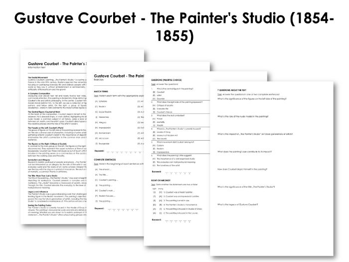 Gustave Courbet - The Painter's Studio (1854-1855) | Teaching Resources