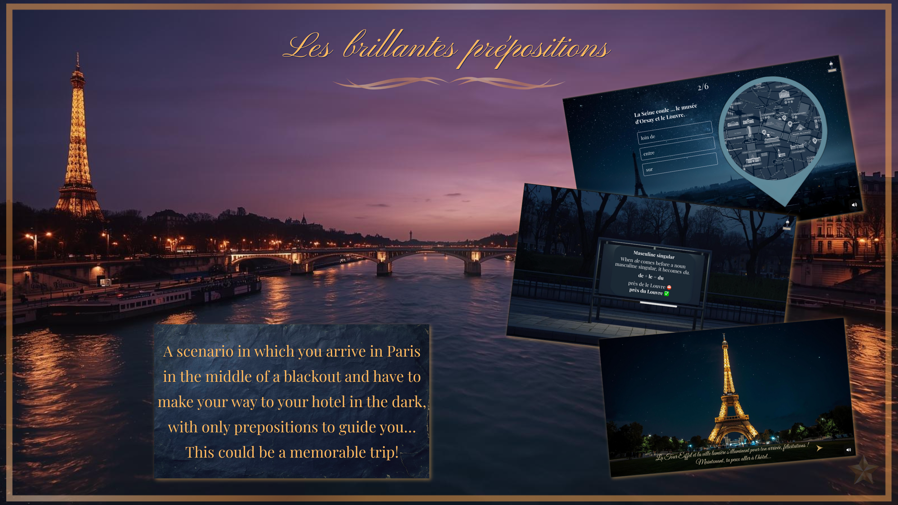 Prepositions in Paris – KS3-GCSE French Grammar Escape Room | Teaching ...