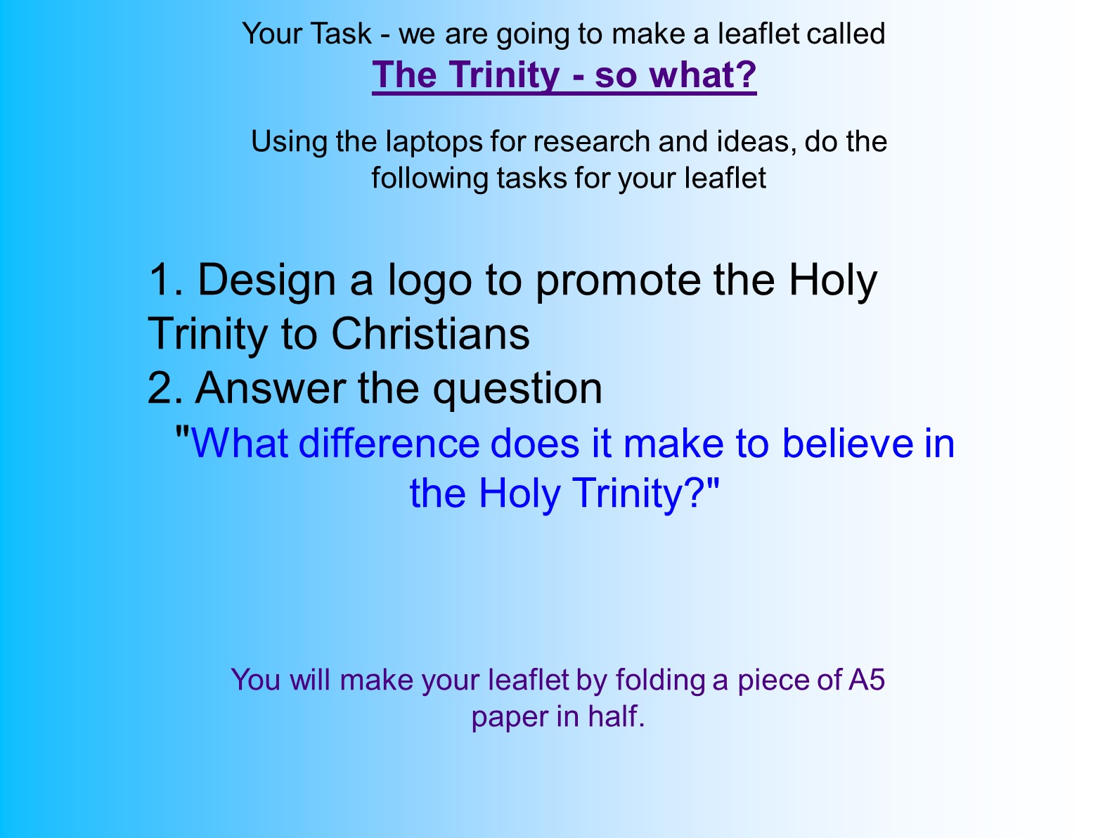 RE SMART and PPT "What is the Trinity?" DIGGING DEEPER 6 lessons ...