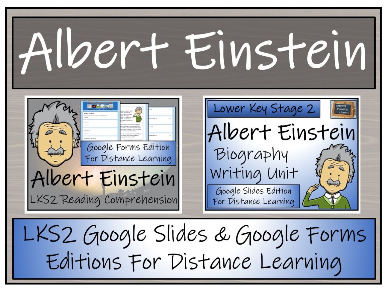 LKS2 Albert Einstein Biography & Reading Comprehension Bundle | Digital ...