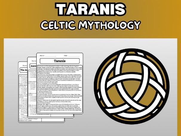 Taranis - Celtic Mythology Reading Comprehension Passages & Questions ...