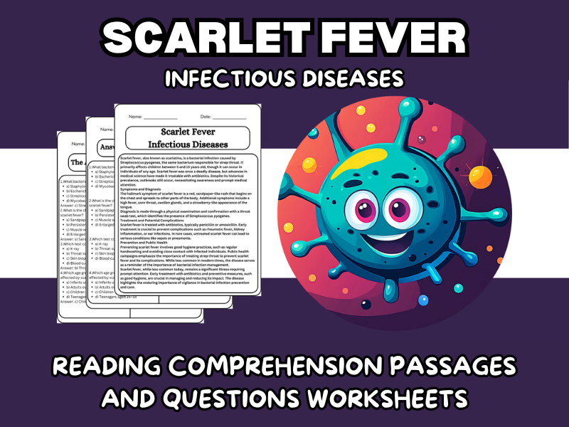 Scarlet Fever - Infectious diseases Reading Comprehension Passages ...