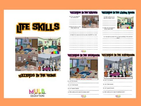 Life skills: Hazards in the home WORKSHEETS | Teaching Resources
