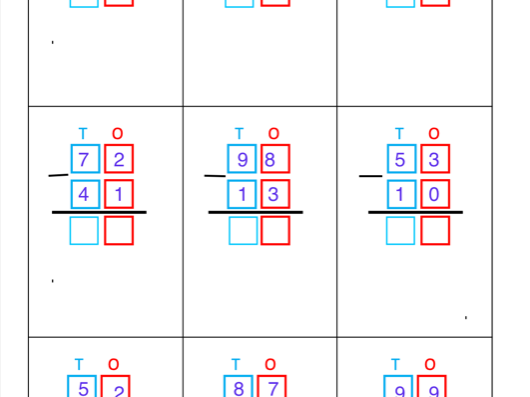 SEN Column Subtraction No Exchanging Teaching Resources