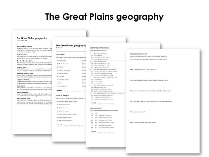 The Great Plains geography | Teaching Resources