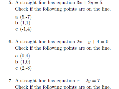 Points on a straight line worksheet (with solutions) | Teaching Resources