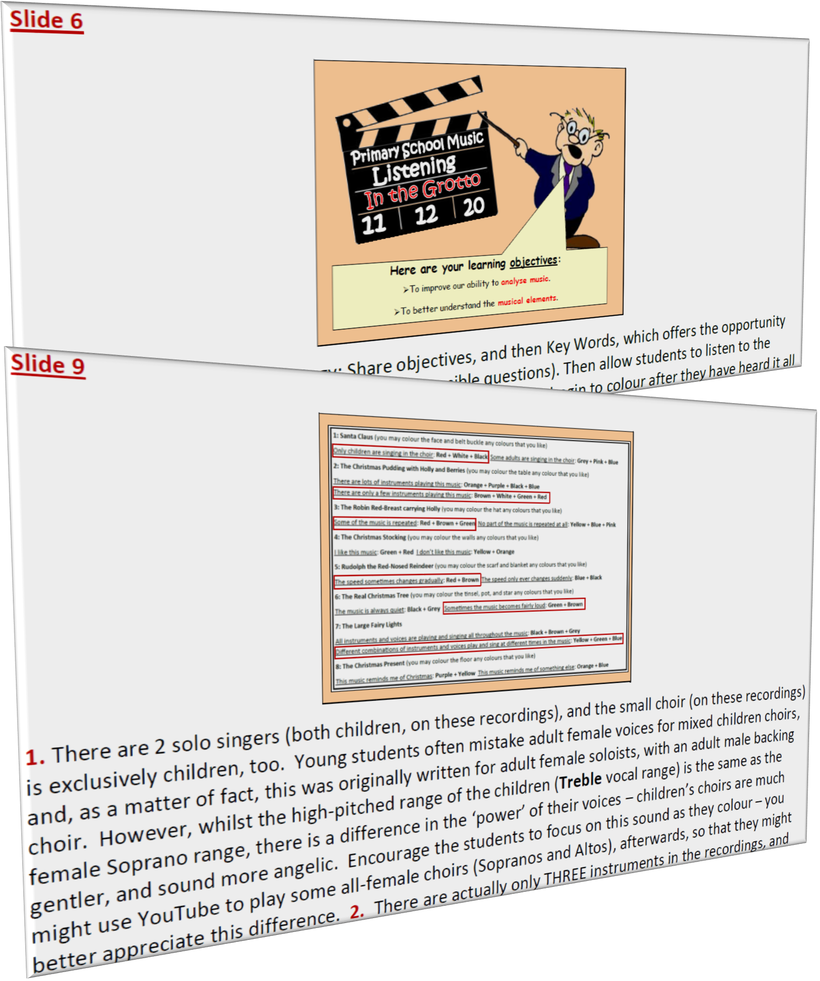 PRIMARY MUSIC Listening Activities SET 4 Teaching Resources