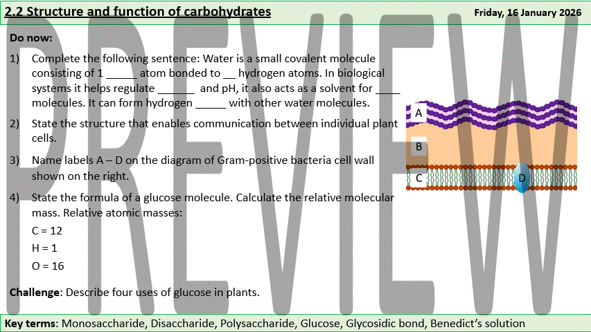BTEC Applied Science Level 3: Biology - 2.2 Structure and Function of ...