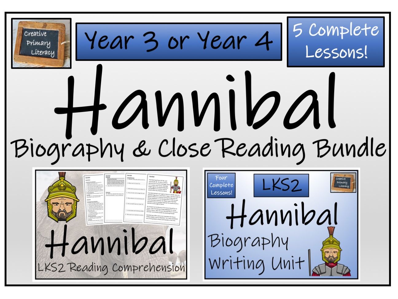 LKS2 History - Hannibal Reading Comprehension & Biography Bundle | Teaching Resources