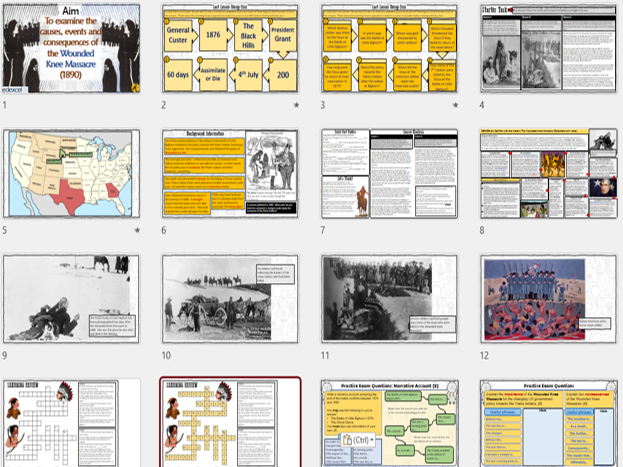 GCSE History Edexcel: The American West Unit 3 Bundle (11 Lessons) | Teaching Resources
