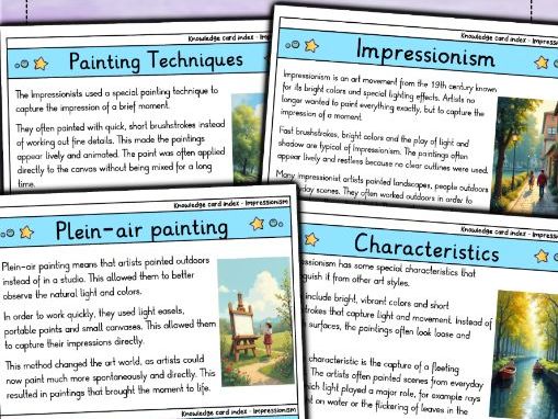 Impressionism - Flashcards | Art | Movement | Key Artists & Works ...