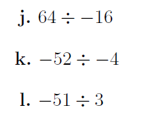Dividing integers worksheet (with solutions) | Teaching Resources
