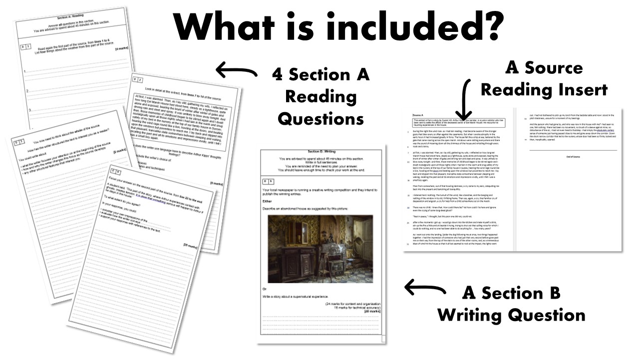 AQA Practice Language Paper 1 Teaching Resources
