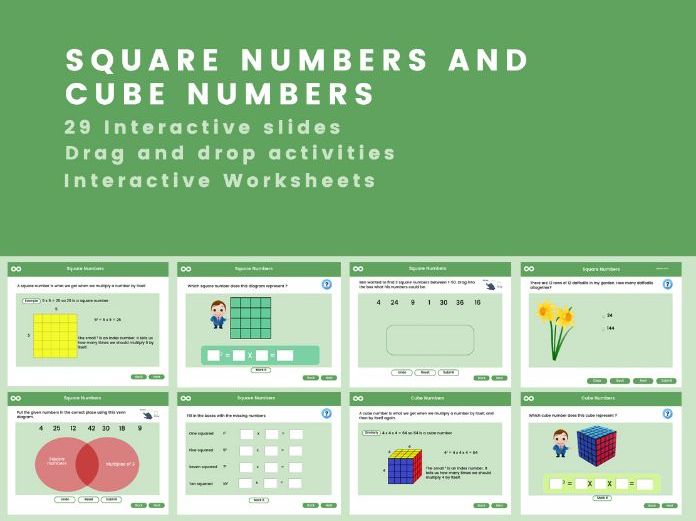 Square Numbers & Cube Numbers - Year 5, Key stage 2 | Teaching Resources