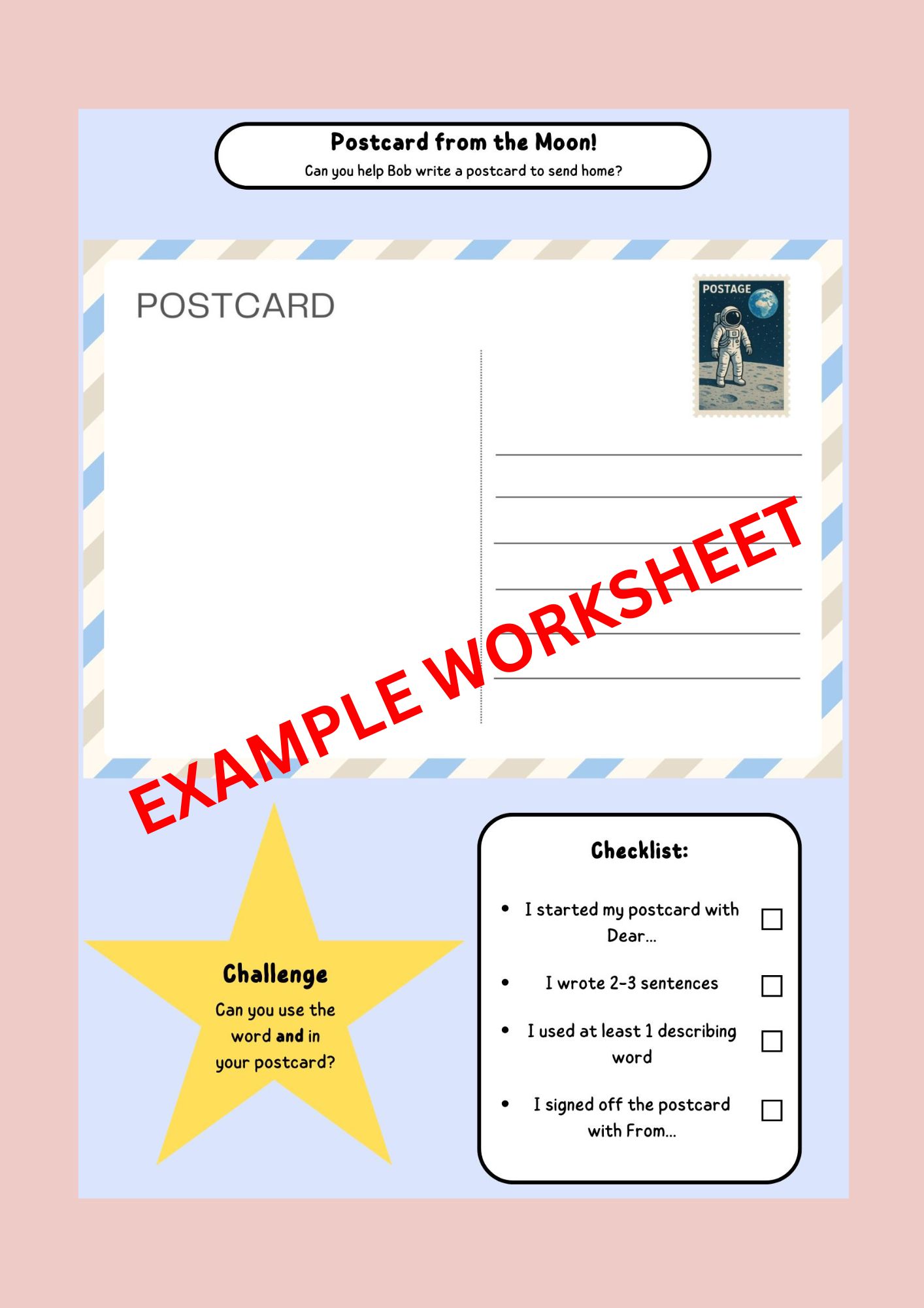 Year 1 Complete Fully Planned Writing Unit: Man on the Moon by Simon ...