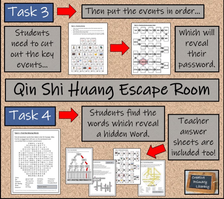 Qin Shi Huang Escape Room Activity | Teaching Resources