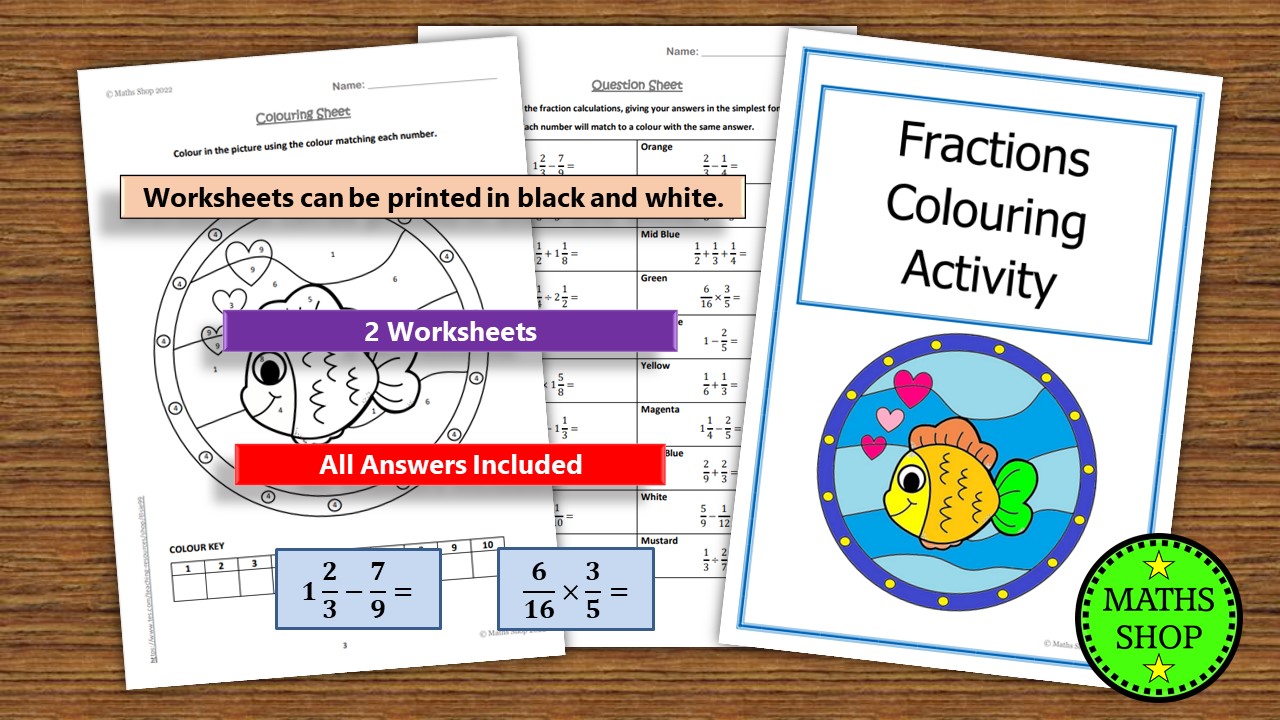 Valentines Day Maths Fractions With Mixed Numbers Teaching Resources