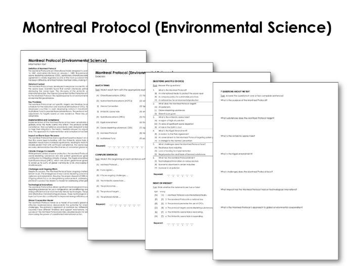 Montreal Protocol (Environmental Science) | Teaching Resources