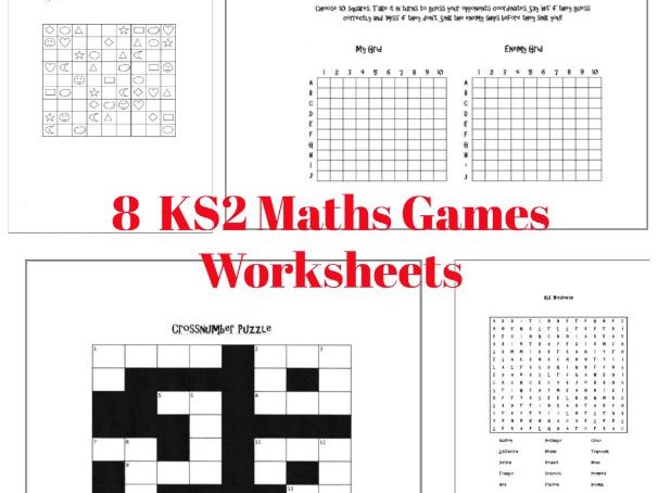 KS2 Maths Games Worksheets | Teaching Resources
