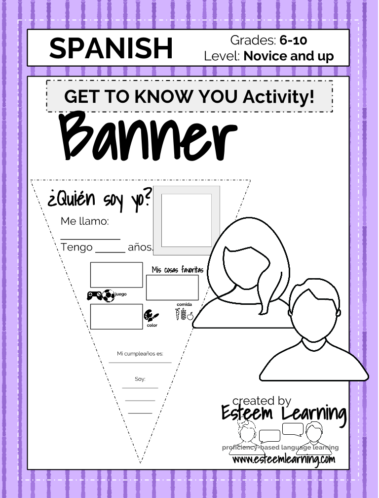 Spanish About Me Banner | Teaching Resources