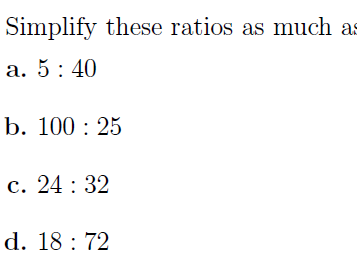 Ratio (introductory) test (with solutions) | Teaching Resources