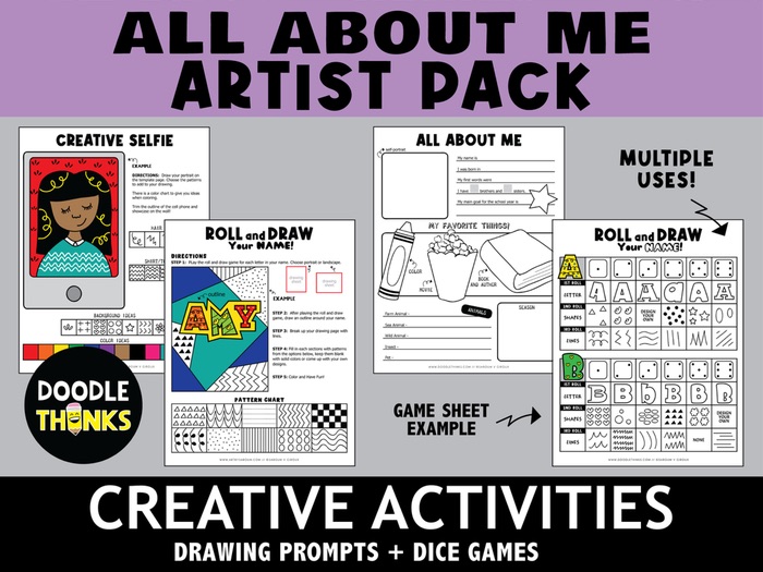 All About Me Artist Creative Pack | Teaching Resources