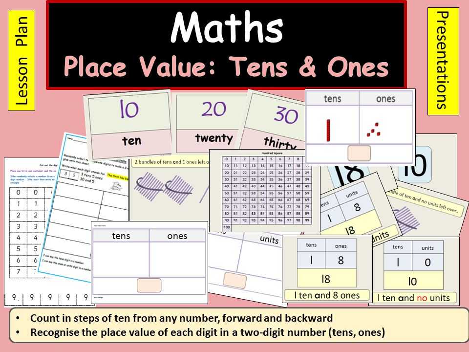 Place Value: Tens and Ones/Units, Presentations, Lesson Plan, Practical ...