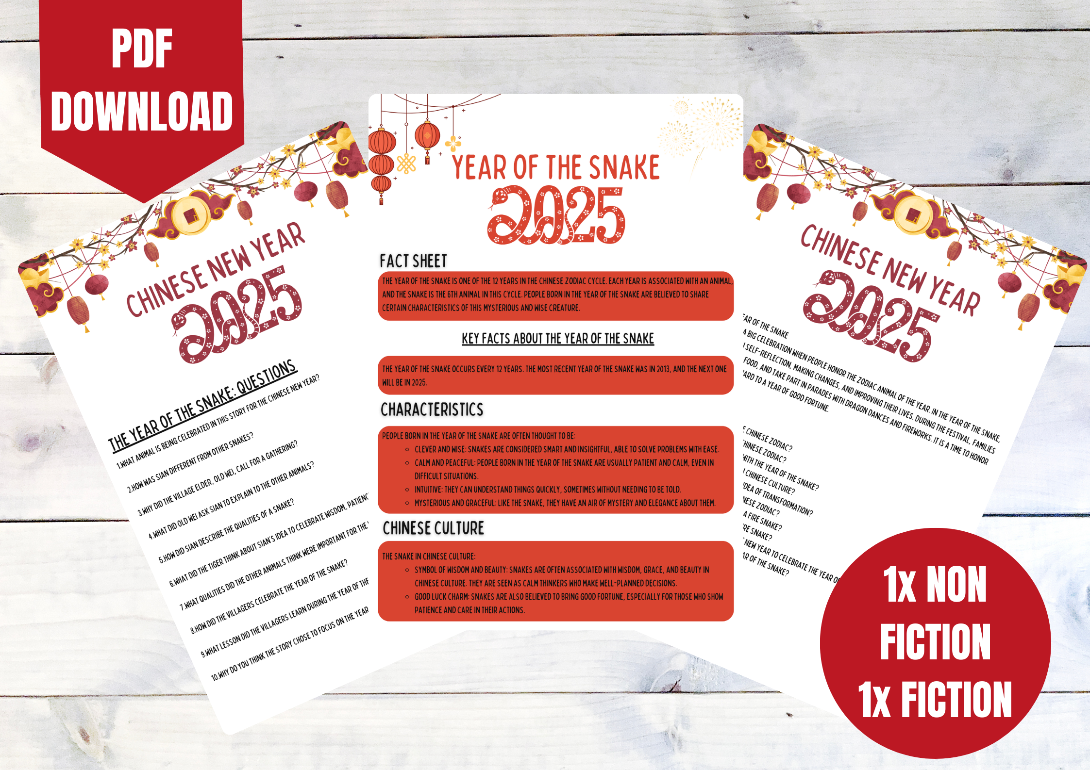 Chinese New Year 2025 - The year of the snake | Teaching Resources