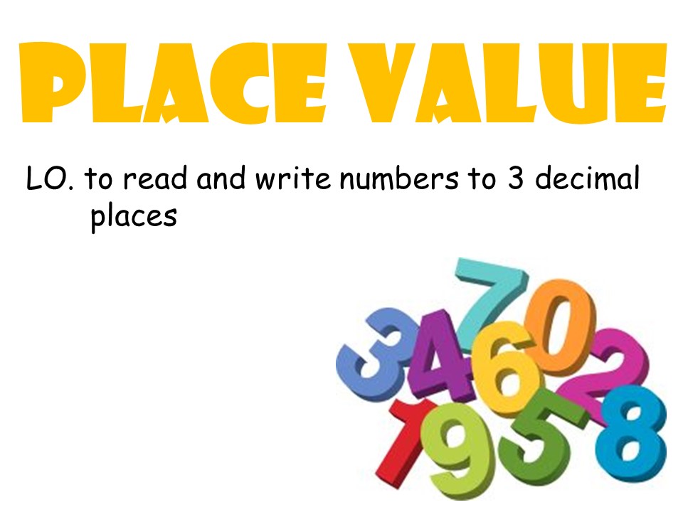 Place Value Numbers To 3 Decimal Places Teaching Resources Place Value Numbers To 3 Decimal Places Teaching Resources