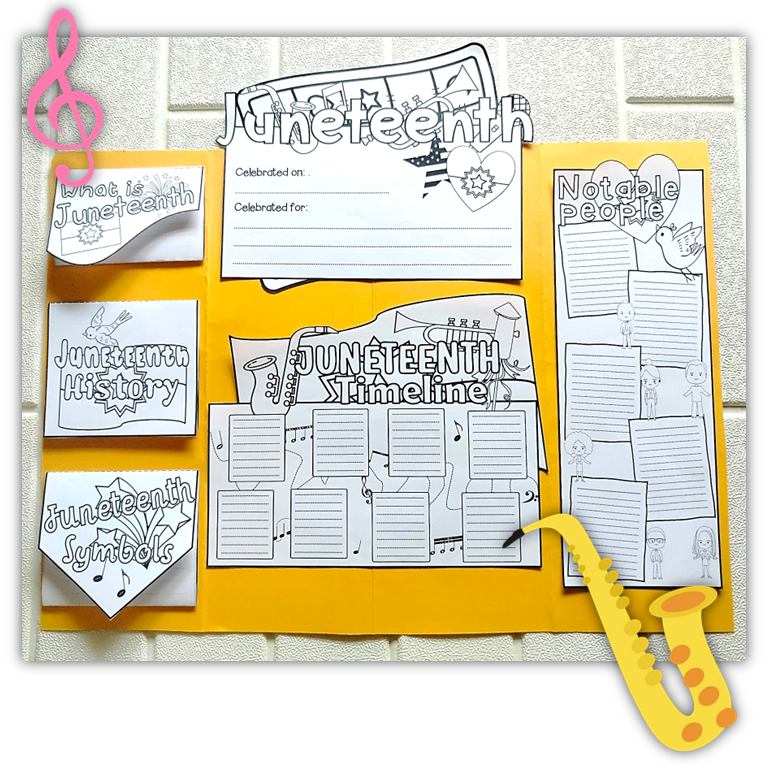 Juneteenth Lapbook with Reading Comprehension Activities | Teaching ...