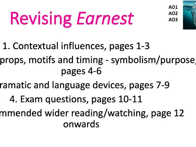 The Importance of Being Earnest ppt | Teaching Resources