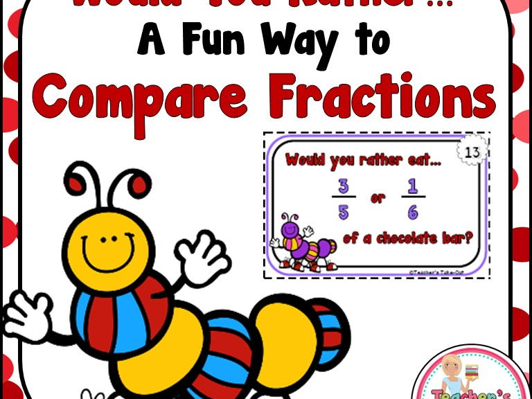 Would You Rather Fractions by teacherstakeout | Teaching Resources