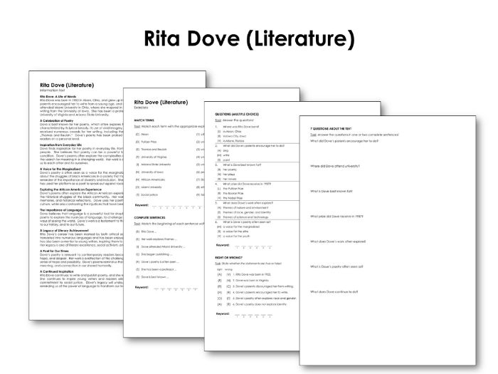 Rita Dove (Literature) | Teaching Resources