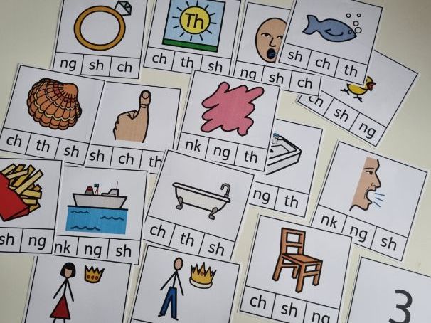 sh, qu, th, ng, nk & ch phonics cards | Teaching Resources