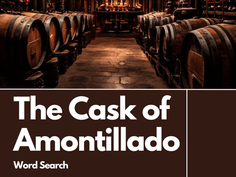 The Cask of Amontillado Word Search | Teaching Resources
