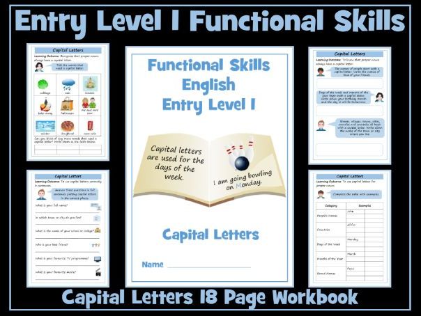 Functional Skills English Entry Level 1 Resources Teaching Resources