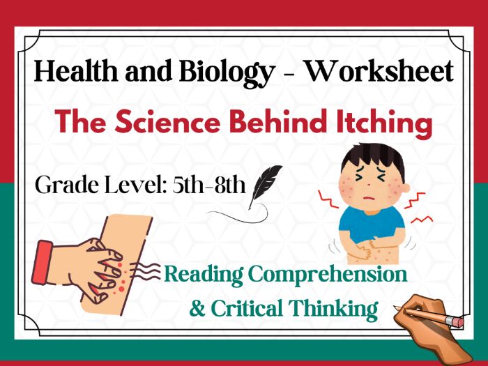 The Science Behind Itching: Reading Comprehension Passages & Questions ...