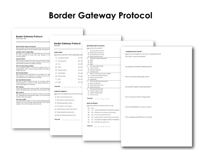 Border Gateway Protocol | Teaching Resources