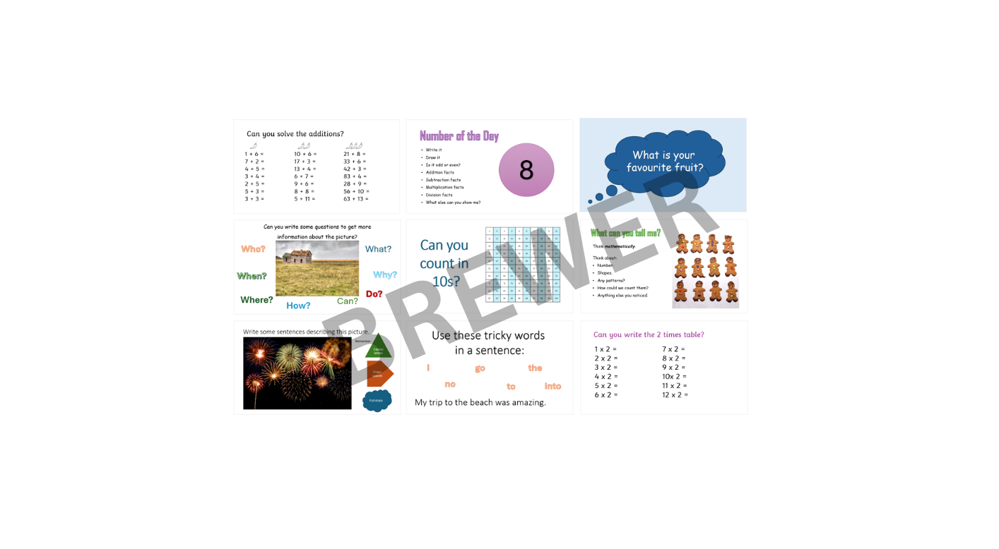 Morning Starter Activities PowerPoint | Teaching Resources