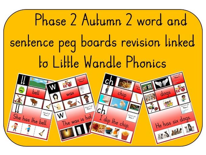 Linked to Little Wandle Phonics - Phase 2 Autumn 2 - Word and Peg ...