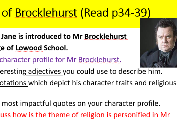 Jane Eyre: Chapters 3 and 4 (Close language analysis, theme of religion ...