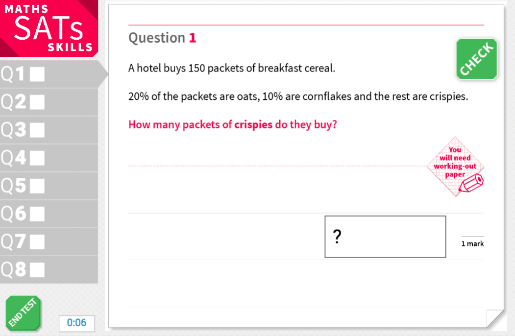 Solve problems that use percentages - KS2 Maths Sats Reasoning ...