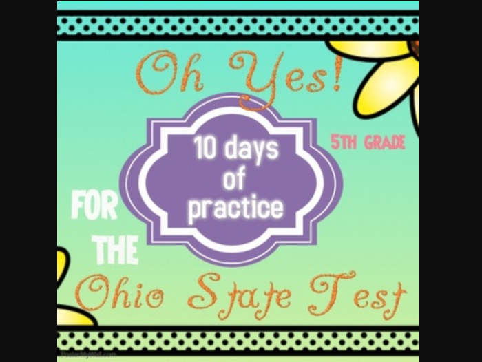 Ohio State Test 5th Grade Math 10 day Review For Standardized Test Ohio State Test 5th Grade Math 10 day Review For Standardized Test