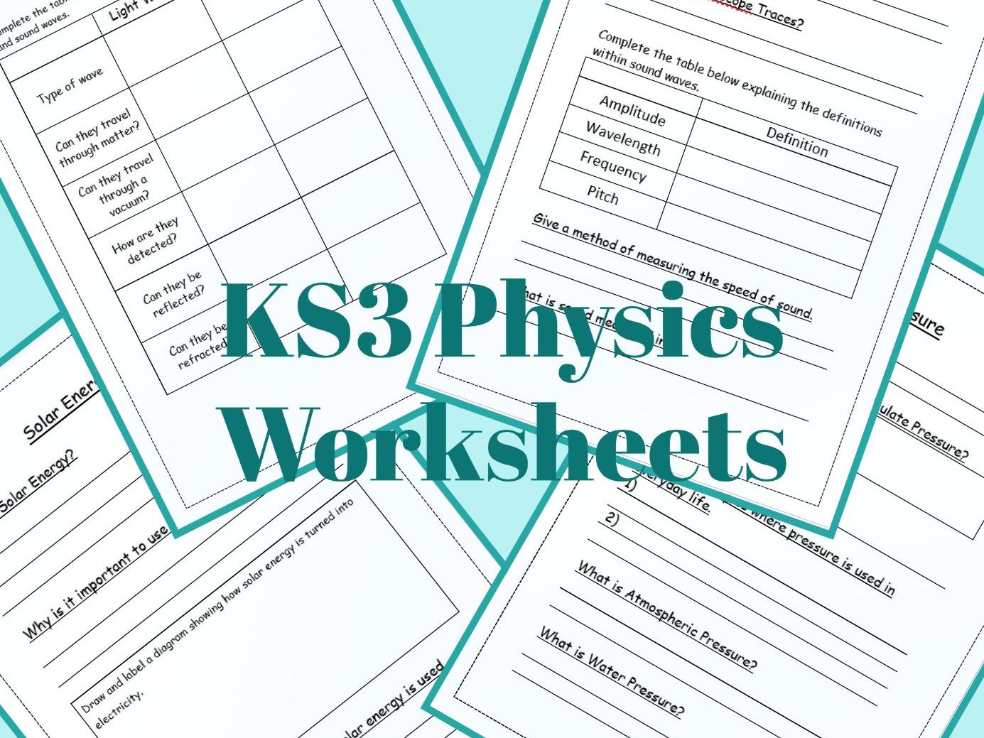 KS3 Physics Worksheets | Teaching Resources