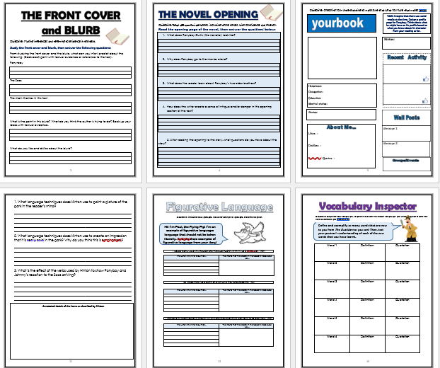 The Outsiders - KS3 Comprehension Activities Booklet! | Teaching Resources